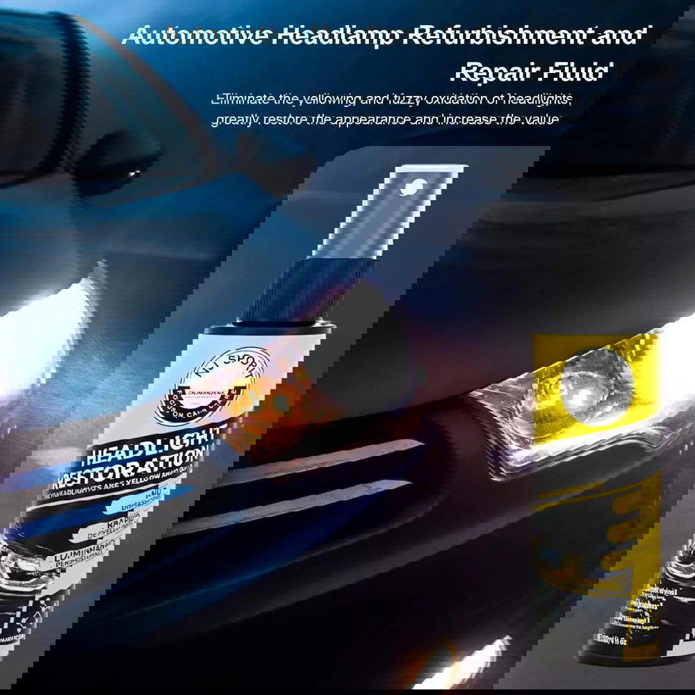 Car Headlight Coating Spray Liquid Car Light Cleaner And Restorer UV R