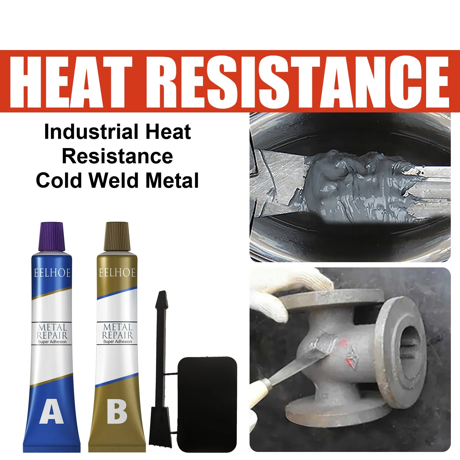 Alternative to welding, repair AB glue-1 Pair