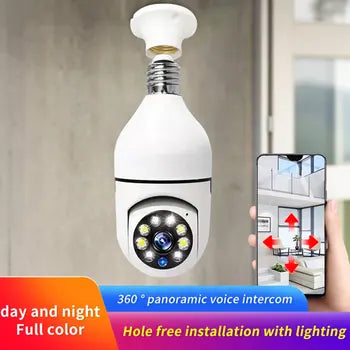 ১ পিচ -Surveillance Bulb Camera LED Light -1 pcs